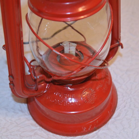 Globe Brand | Accents | Vintage Red Globe Brand Glass Lantern No 55 ...